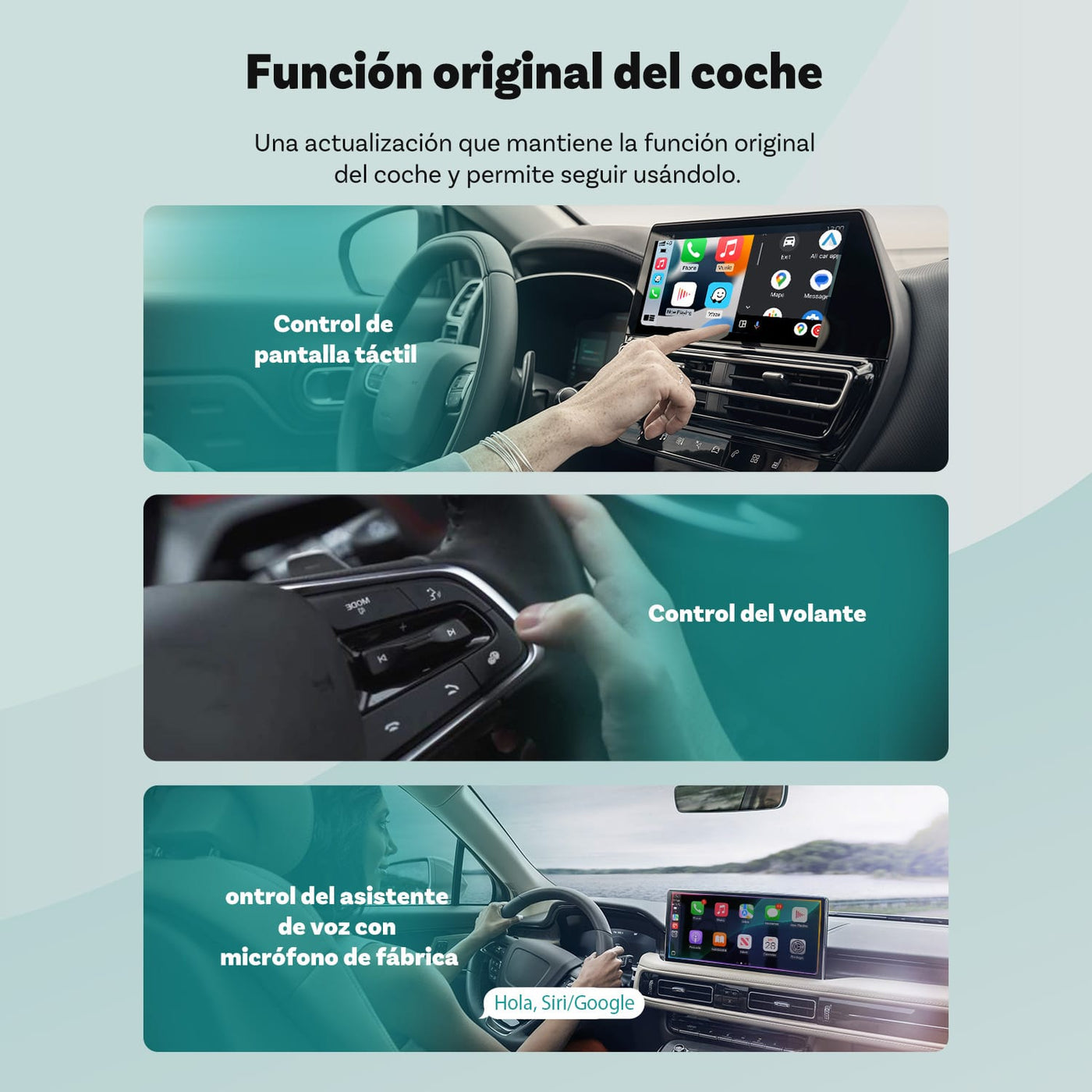 Ottocast®2025 Mini adaptador inalámbrico CarPlay/Android Auto